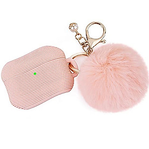 Case for Airpods Pro, Filoto Airpod Pro Cover for Women Girls, Cute Apple Air Pods 3 Case Silicone Protective Wireless Charging Case Accessories Keychain with Pompom (Pink)