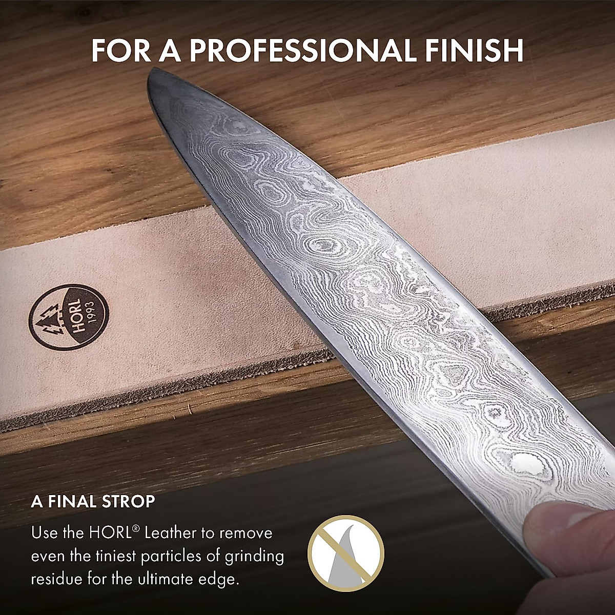 HORL 2 Oak Rolling Knife Sharpener Engineered in Germany for Straight Edge and Leather strop