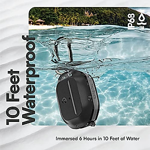 KeyBudz for AirPods 3rd Generation Case with Lock - Fully Waterproof AirPods 3 Case Cover with Keychain, Rugged Tough Protection, Hard Shell and Carabiner Clip for Easy Travel (Carbon Black)