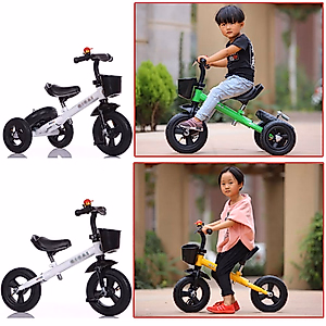 Trike for Kids Children Tricycle Children Trike and Balance Bike, Multifunctional Kids Tricycle Safe Gift for 3-6 Years (Color : 3)