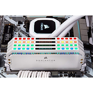 Corsair Dominator Platinum RGB 32GB (4x8GB) DDR4 4000 (PC4-32000) C19 1.35V Desktop Memory - White