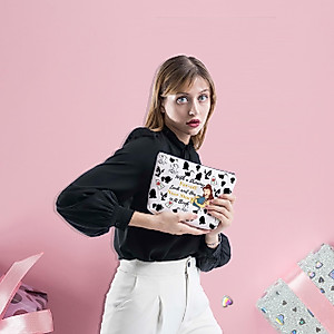 FOTAP Beauty Fairytale Gifts Belle Princess Cosmetic Bag Beaty Beast Story Inspired Cosmetic Bag Princesses Belle Gifts Magic Kingdom Gift (Nose Stuck)