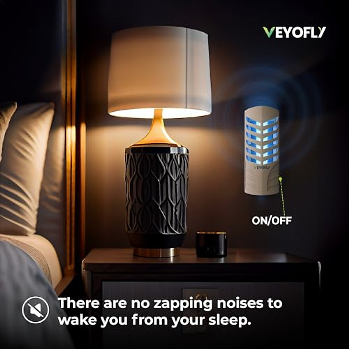 VEYOFLY Fly Trap, Plug in Flying Insect Trap, Fruit Fly Traps for Indoors-Safer Home Indoor- Bug Light Indoor Plug in- Mosquito,Fruit Fly, Gnat Trap, Flea Trap, Bugs- No Odor (1 Device+3 Refills)