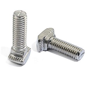 20 Pcs M6 x 25mm Thread T Slot Drop-in Bolt T-Bolt Hammer Head Bolt T Screw Stud for 3030 Series Standard 8mm T-Slot Aluminum Extrusion Profile (3030 Series)