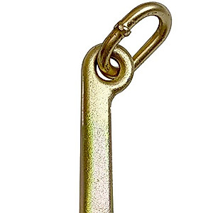 VULCAN 15 Inch Long Tow Hook On Coupling Link - Pair - 5,400 lbs. Safe Working Load - for Tow Trucks or Flatbed Trailers
