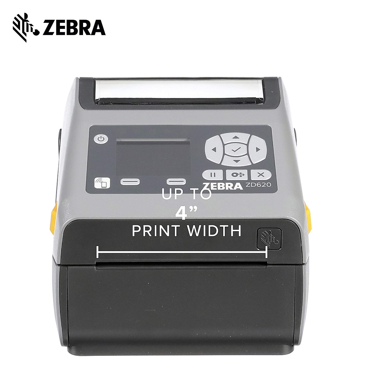 Zebra ZD620d Direct Thermal Desktop Printer with LCD Screen 203 dpi Print Width 4 in Ethernet Serial USB ZD62142-D01F00EZ (Renewed)
