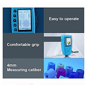 Colorimeter, 4/8mm Portable Colorimeter Color Analyzer Digital Precise LAB Color Tester Color Difference Meter TFT Color Display WR10 Series(4mm WR-10QC)