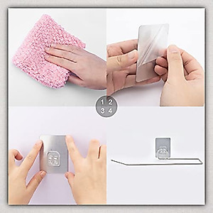 Diesisa Paper Towel Holder Under Cabinet, Adhesive Paper Towel Holder for Kitchen Paper Towel Rack & for Plastic Food Wrap, 11 inch Kitchen Roll Holder Under Cabinet - 3 Pack