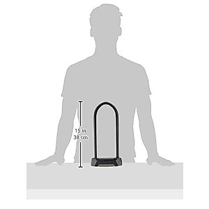 ABUS U-Lock Granit XPlus 540, Bike Lock with XPlus Cylinder, High Protection Against Theft, ABUS Security Level 15, Black/Grey