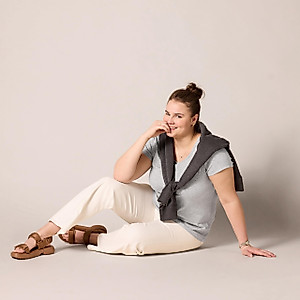 Amazon Essentials Women's Slim-Fit Cap-Sleeve Scoop Neck T-Shirt, Pack of 2, Charcoal Heather/Light Grey Heather, Small