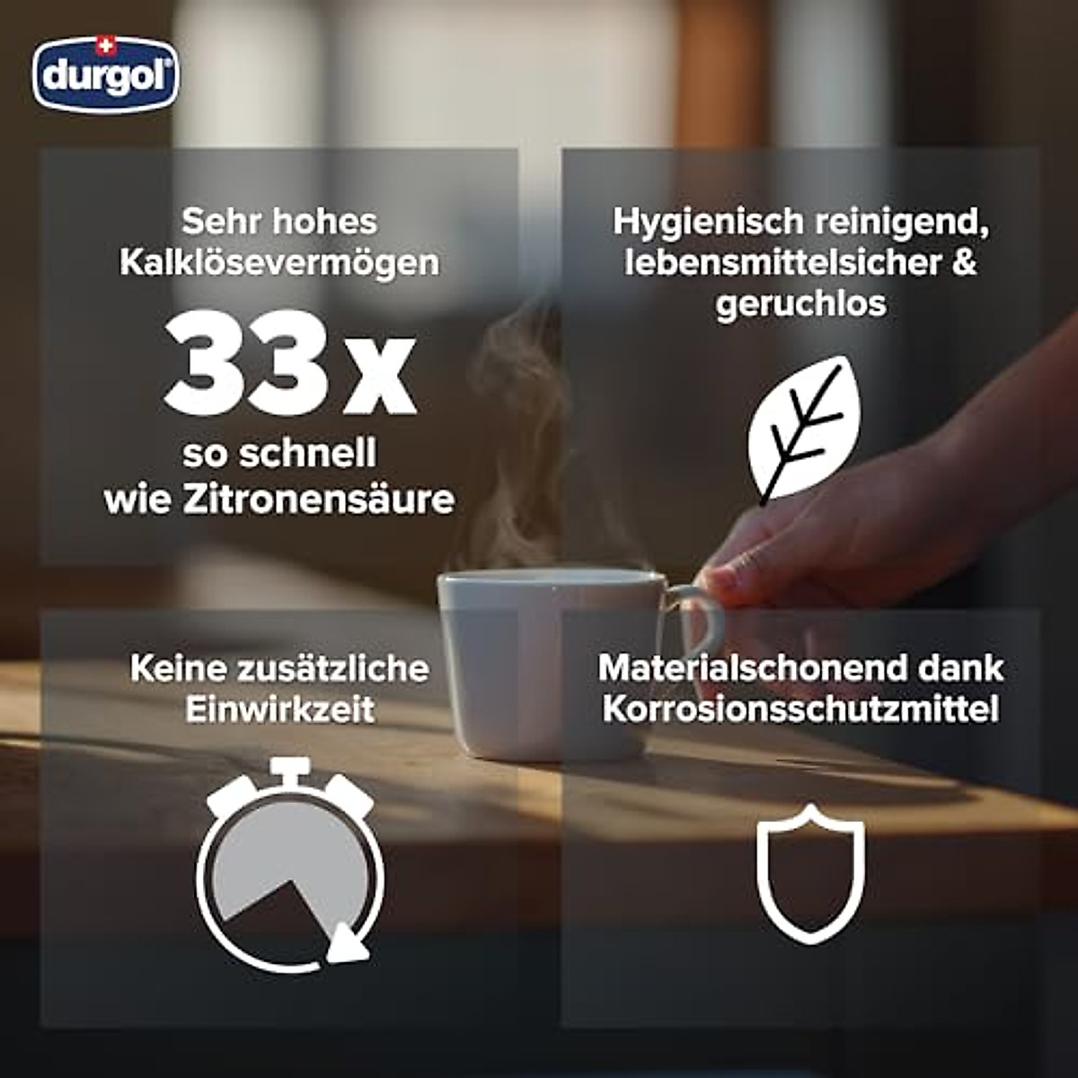 Durgol Swiss Espresso, Descaler and Decalcifier for All Brands of Espresso Machines and Coffee Makers, 4.2 Fluid Ounces (Pack of 2)