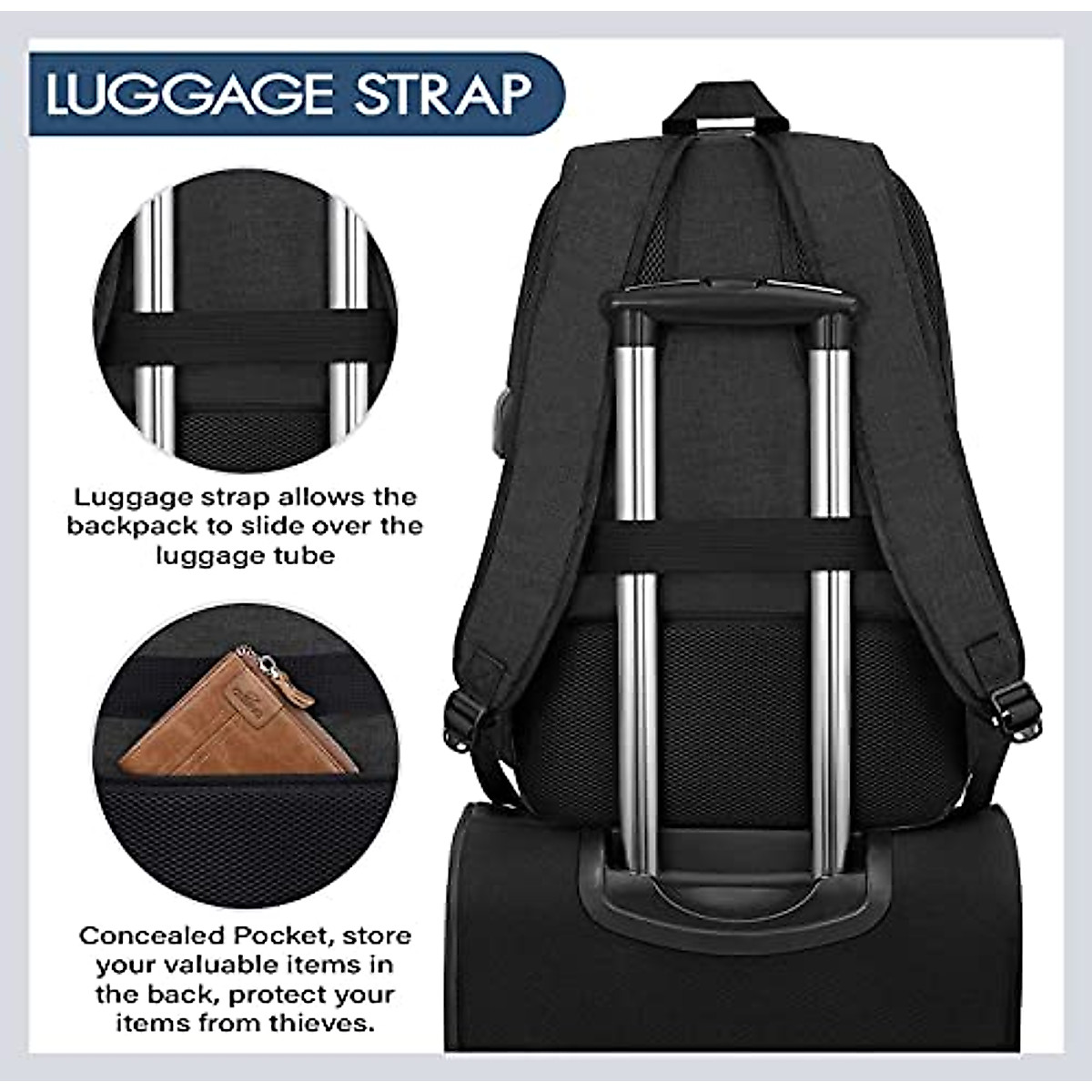 INNOSCENT 100% Smell Proof Backpack (Dark Grey), Large, INS003