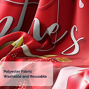 Valentine's Day Party Backdrop - Beautiful Romantic Blossom Love Heart Theme Studio Background Banner Decorations Photography Supplies - Happy Valentine's Day Photo Booth Backdrops - 70.8 x 43.3 Inch