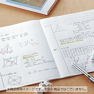 KOKUYO Composition Notebooks, 5 Pack Smart Campus Semi-B5 Comp Book with Dot A 7mm Ruled, 30 Sheets, School Lined Notebook in White, Journal Notebook for Women Work Study Note Taking (NO-GS3CWATX5)