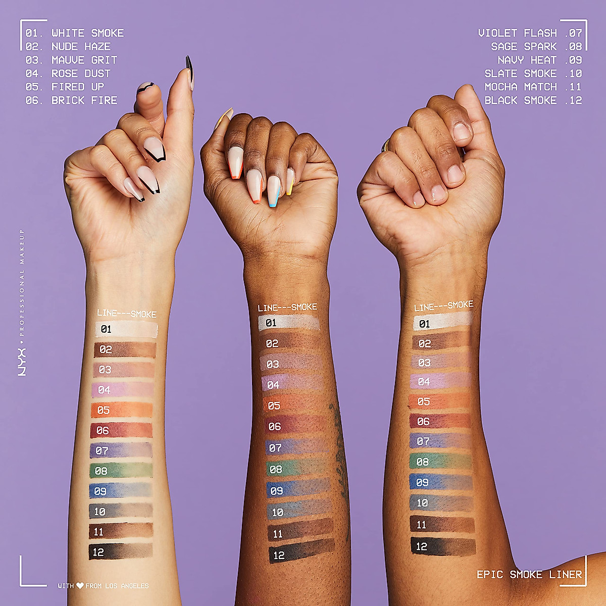 NYX PROFESSIONAL MAKEUP Epic Smoke Liner, Vegan Smokey Eyeliner - Nude Haze (Neutral Brown)