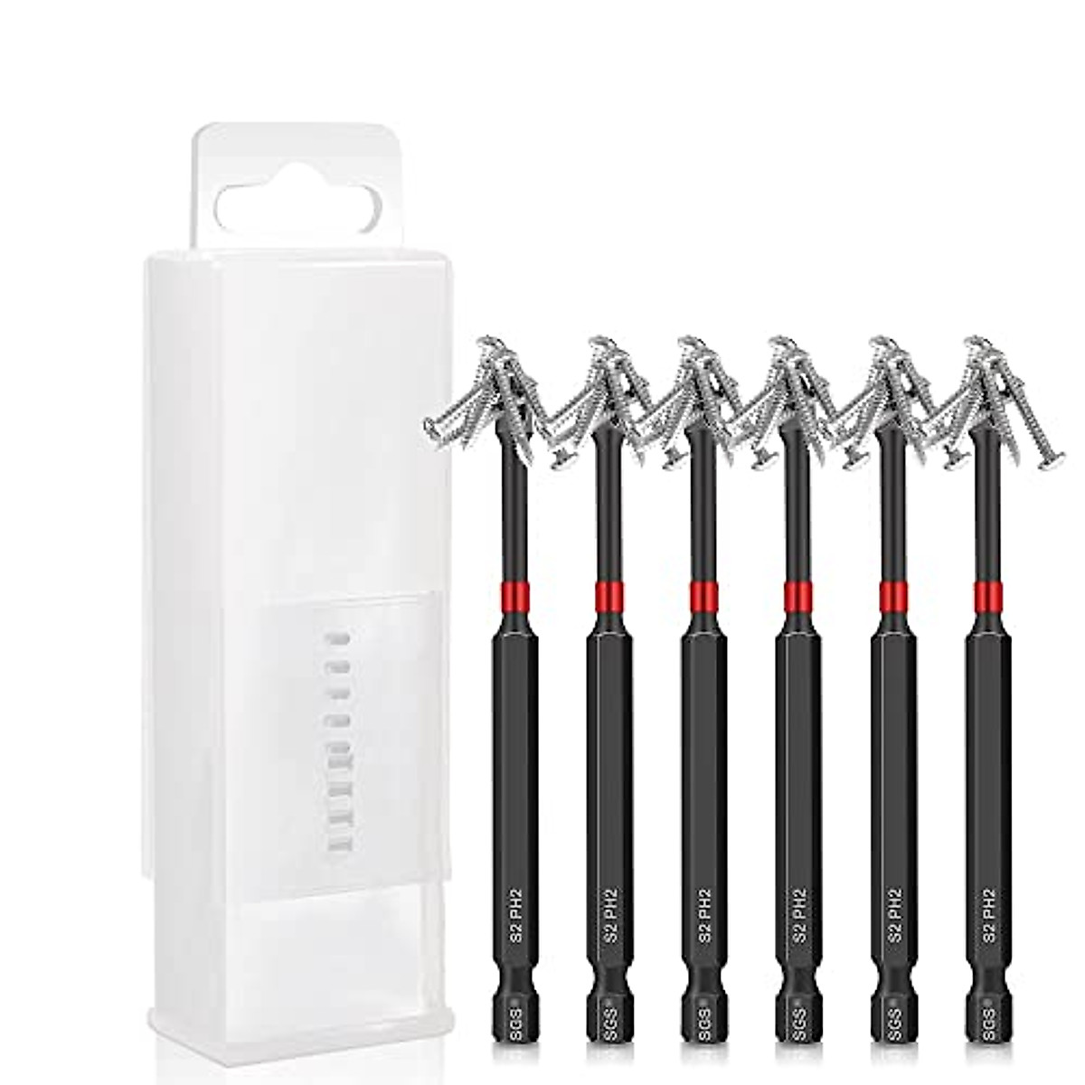 Stocking Stuffers Christmas Gifts for Men, Magnetic Wristband Tools with Magnetic Phillips Bits #2 Impact