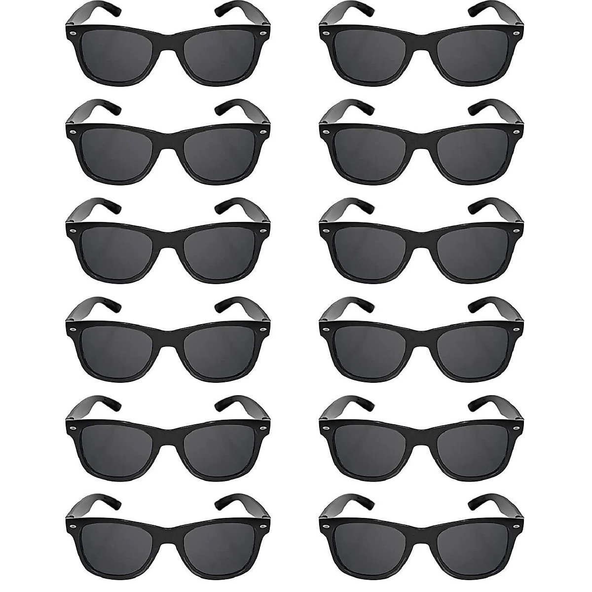 TheGag Black Sunglasses Bulk 60 Pack Party Favor Men Women Kids-Weddings Graduations