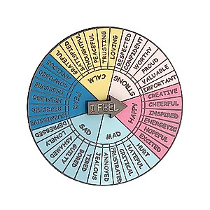 Funny Mood Enamel Pin - Cute Color Wheel Spins Pins - Aesthetic Gifts for Women Men