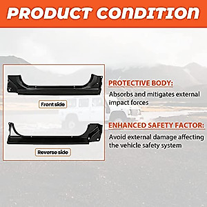 Kojem Outer Rocker Panel Compatible with 1973-1987 Chevy GMC C/K 73-91 Blazer Jimmy LH Driver Side