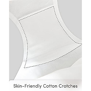 Adorel Teen Girls Cotton Brief Underwear Panties Pack of 8 White 15-18 Years (Manufacturer Size XL)