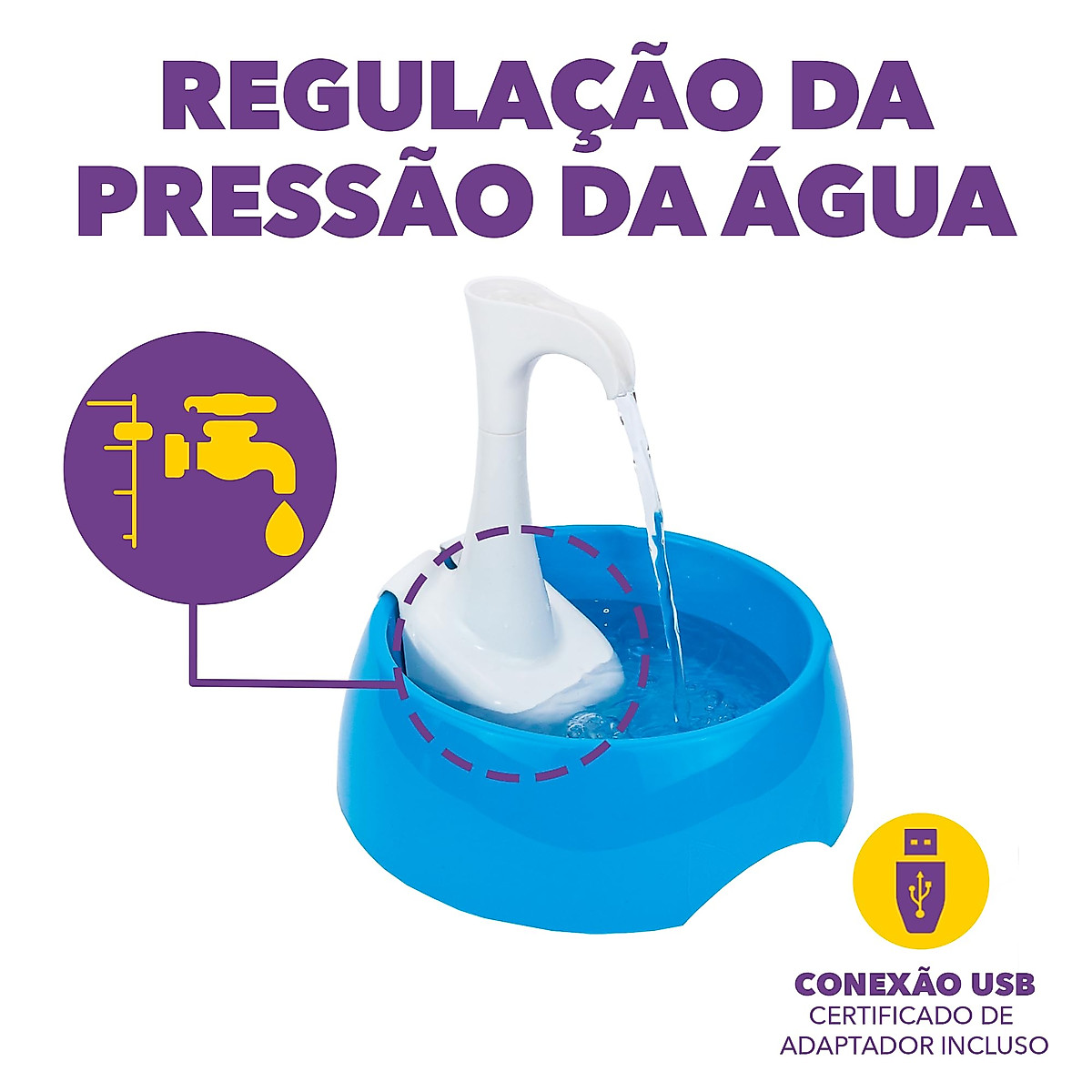 Aqua First Pet Water Fountain - Automatic Drinking Bowl for Cats and Dogs - Light and Portable - Replaceable Filters - Ergonomic Design - 1.2L/42 fl oz - Red