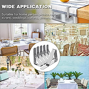 12 Pack Tablecloth Clips- Picnic Table Cloth Clips- Stainless Steel Table Cloth Cover Clamps- Table Clips for Restaurant Picnics Marquees Weddings Graduation Party- Fits Up to 1.7” Thick Tables