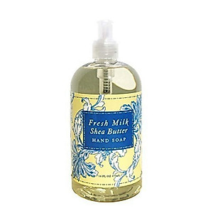 Greenwich Bay Fresh Milk Body Care Spa Quartet - Hand Soap, Lotion, Body Butter, and Soap Bar Square - Luxurious Shea Butter Body Care in Captivating Botanical Scents