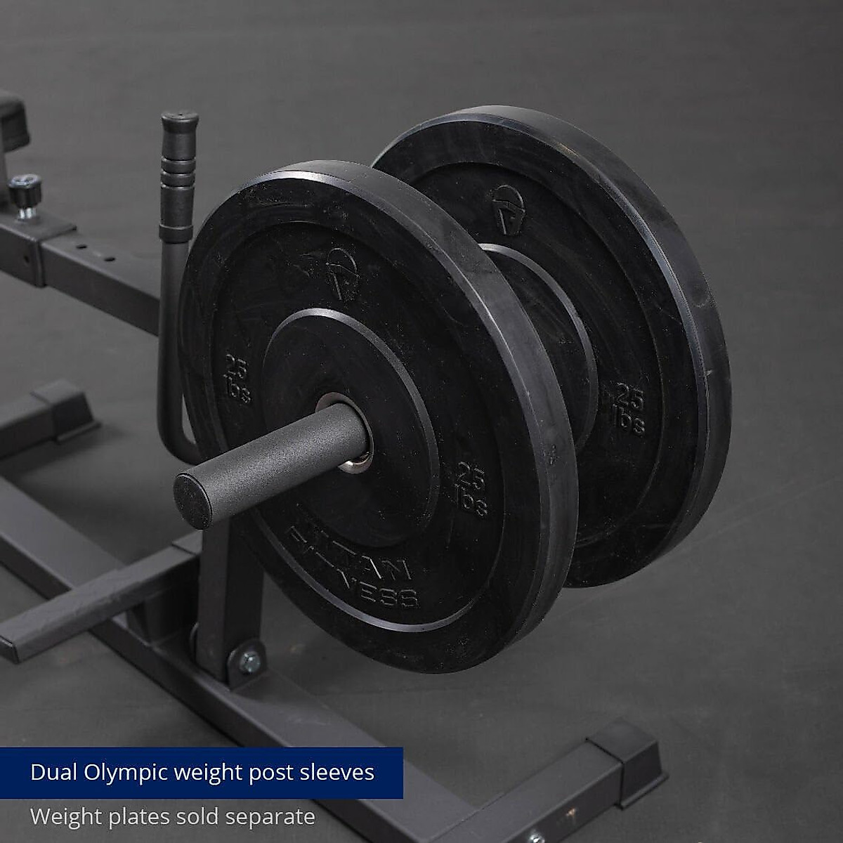 Titan Fitness Plate-Loaded Seated Calf Raise Machine, Rated 550 LB, Lower Body Specialty Machine, Strength Training Equipment