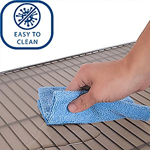 Seville Classics Heavy Duty Fitted Liners Water-Resistant Protector Mat, Non Adhesive for Wired Shelves, Office, Kitchen, Garage, 48" x 18" Shelf (2-Pack), Semi-Transparent Taupe