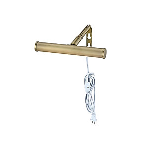 Westinghouse 7500700 7 Inch, 2 Watt Adjustable LED Picture Light, Antique Brass Finish, 3000K, White