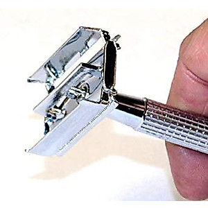 Old Fashion Double Edge Razor and 12 Stainless Razor Blade Ultimate Shaving Experience