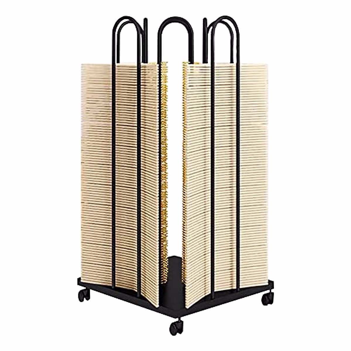 AIWFL 4 Side Storage Hanger Stacker Cart,Hanger Stacker with 4 Wheels,Clothes Hanger Storage Rack,4 in 1 Hanger Rack Stand for Shopping Mall,Specialty Store