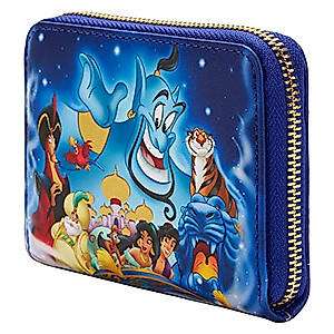 Loungefly Disney Aladdin 30th Anniversary Zip Around Wallet Aladdin One Size