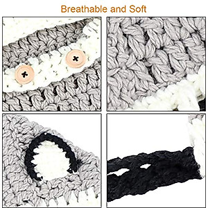 BicycleStore Kids Winter Hat, Girls Boys Knit Caps Scarf Hats Grey