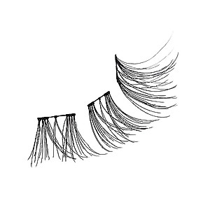 KISS Falscara Multipack False Eyelashes, Lash Clusters, Natural Wispy Wisps', 10mm-12mm-14mm, Includes 24 Assorted Lengths Wisps, Contact Lens Friendly, Easy to Apply, Reusable Strip Lashes