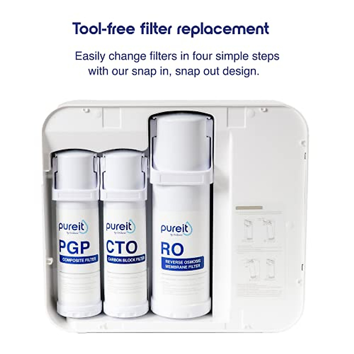 Pureit 5 Series UR5440 RO Reverse Osmosis Water Purifier, DURAViva Filtration Tech, WQA Gold Seal-Certified, 90%+ TDS Removal