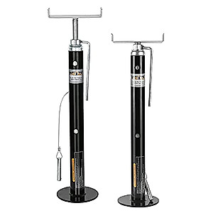 WEIZE Heavy Duty Slide Out Support - Adjusts from 20" to 48", 5000lb Capacity Each, Rust Resistant Steel Quick-Lift RV Stabilizer Jacks, Set of 2
