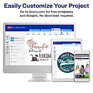 Avery 3270 Magnet Sheets, Printable, Inkjet, 8-1/2-Inch X11-Inch , 5/Bx, Matte We