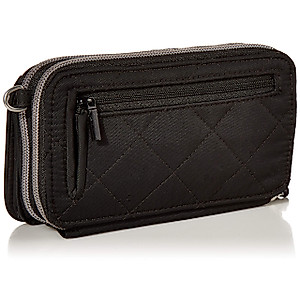 Vera Bradley Women's Performance Twill All in One Crossbody Purse With RFID Protection, Tranquil Gray, One Size