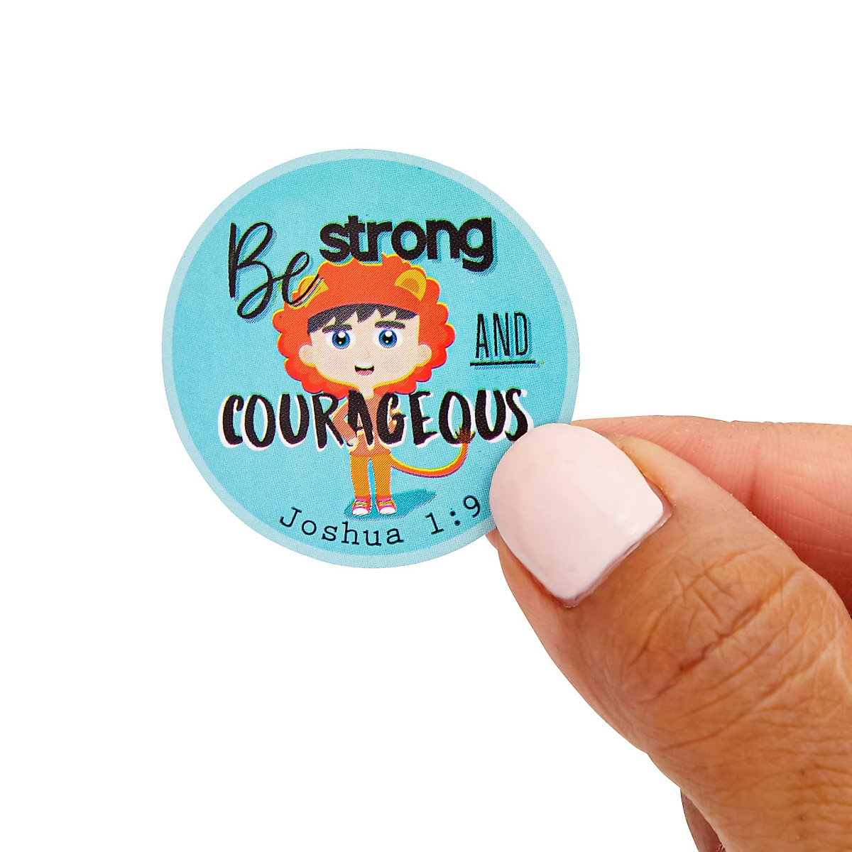 Juvale 1000 Pieces Christian Stickers, Bible Verse Stickers for Kids, Easter, School, Religious Sticker Roll, 10 Designs, James 1:17, Psalm 104:33, Ephesians 4:32 (1.5 in)