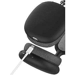 SaharaCase Liquid Silicone Cover Case for Apple AirPods Max [Rugged] Headphone Protection Antislip Grip Slim (Black)