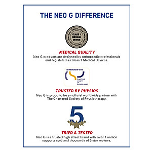 Neo-G Drop Foot Daily Support & Relief – Helps with Drop Foot, Nerve Injury, Foot Position, Relieve Pressure, Ankle & Foot Orthosis – Class 1 Medical Device - L - Black