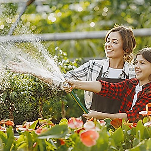 Garden Hose Repair Kit 5/8 Inch Fittings Mender 3/4 Male and Female Water Hose End Replacement Set Connector with Zinc Clamp