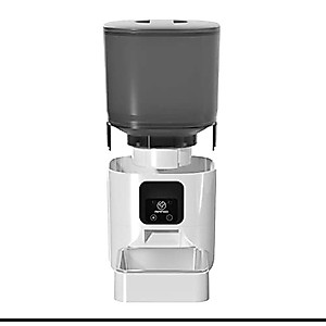 Automatic Cat Feeder, Auto Dog Feeder, WiFi & Bluetooth Operated| Safety Standard, Drop Proof & Shook Proof| 6 Liter Food Capacity with 1-6 Meals Per Day| Leave 10 Second Voice Message for Pet.