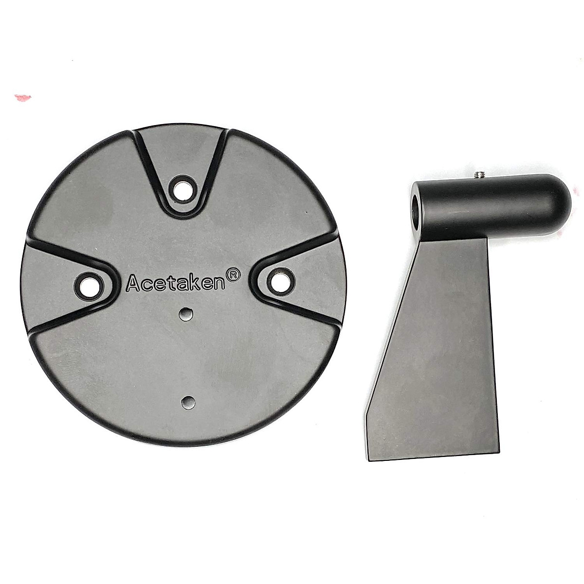 Wall Mount for Suspension Boom Arm, Round Plate and Attaching Holder Piece Compatible with Microphone Stand,Mobile phone Stand,Webcam Stand