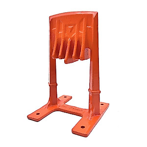Hi Flame Cast Steel Firewood Kindling Splitter for Wood Stove Fireplace and Fire Pits Splitting Wedge Manual Log Splitter Wedge (Orange)