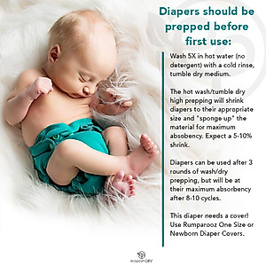 Ecoposh OBV Newborn Fitted Cloth Diaper, Boysenberry