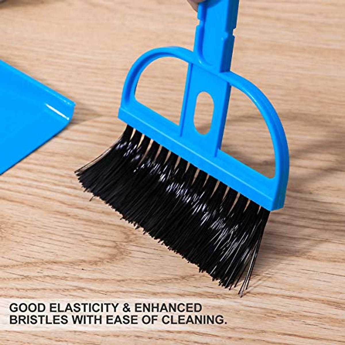 POPETPOP Mini Dustpan and Brush Set Portable Small Cage Cleaner for Guinea Pigs Cats Hedgehogs Hamsters Chinchillas Rabbits Reptiles (Random Color)