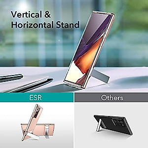 ESR Metal Kickstand Case Compatible with Samsung Galaxy Note 20 Ultra (6.9-Inch) [Vertical and Horizontal Stand] [Reinforced Drop Protection] – Clear