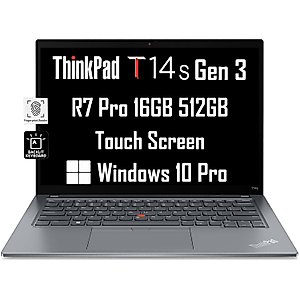 Lenovo ThinkPad T14s Gen 3 Business Laptop (14" FHD+ Touchscreen, AMD Ryzen 7 Pro 6850U, 16GB RAM, 512GB SSD, (8-Core Beat i7-1185G7)), Backlit, Fingerprint, FHD Webcam, 3-Yr WRT, Win 10 / 11 Pro